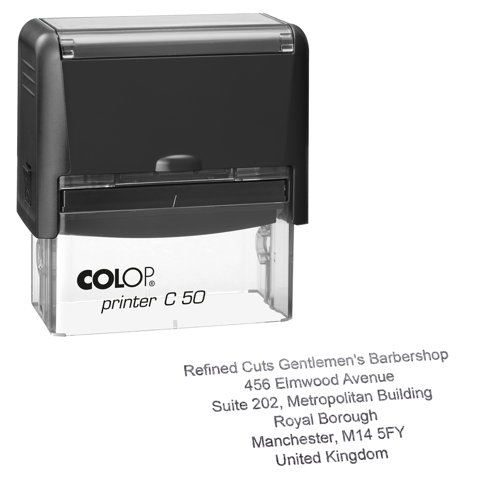 Colop Printer C50 | 6 Line Text Rubber Stamp | 70 x 30mm – Stamp Design 4U