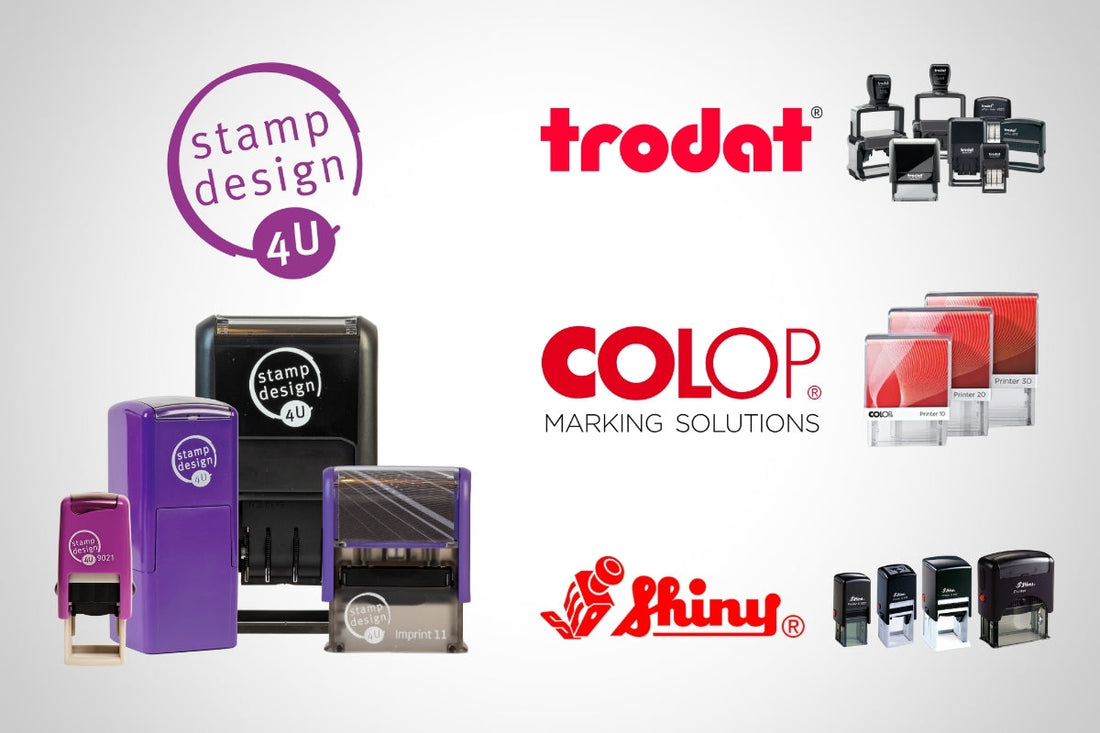 Top Stamp Brands Compared: Colop, Trodat, Shiny & Stamp Design 4U