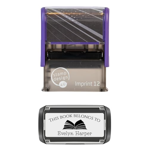 Personalised Library Book Stamp Custom Stamp – Stamp Design 4U