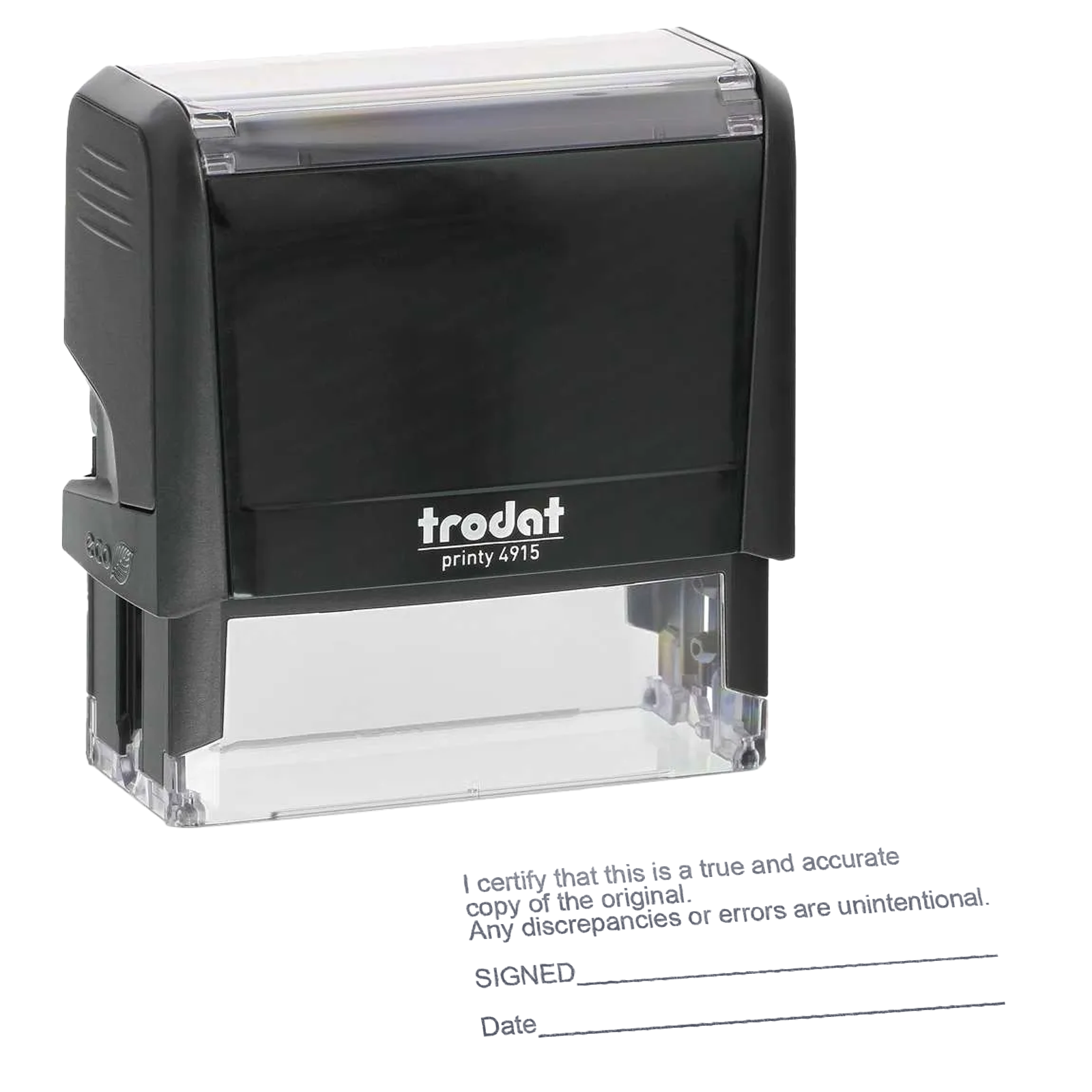 Trodat Printy 4915 | 6 Line Text Rubber Stamp | 70 x 25mm – Stamp Design 4U
