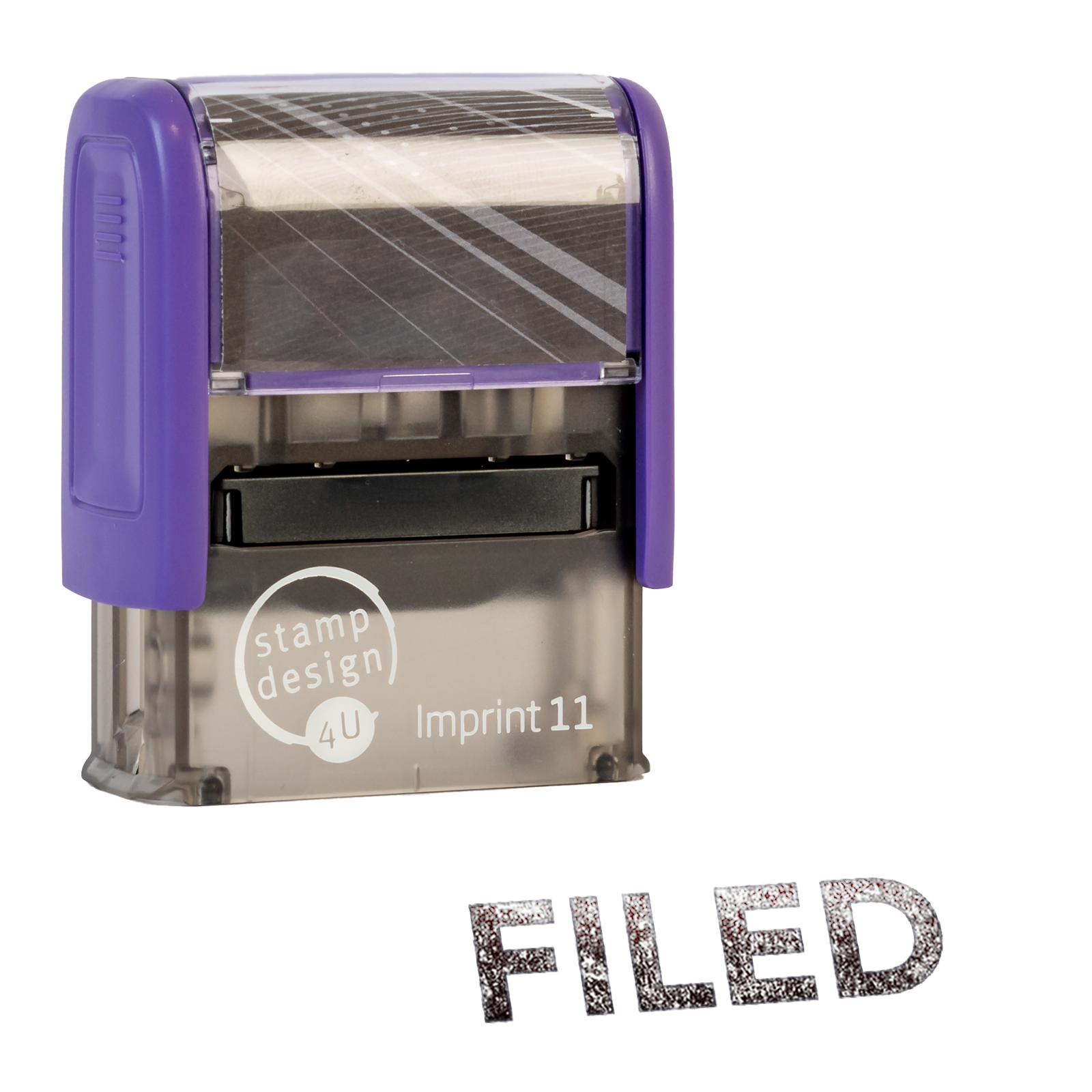 SD4U Imprint 11 FILED Word Stamp in 5 Ink Colours | 38 x 14mm – Stamp ...