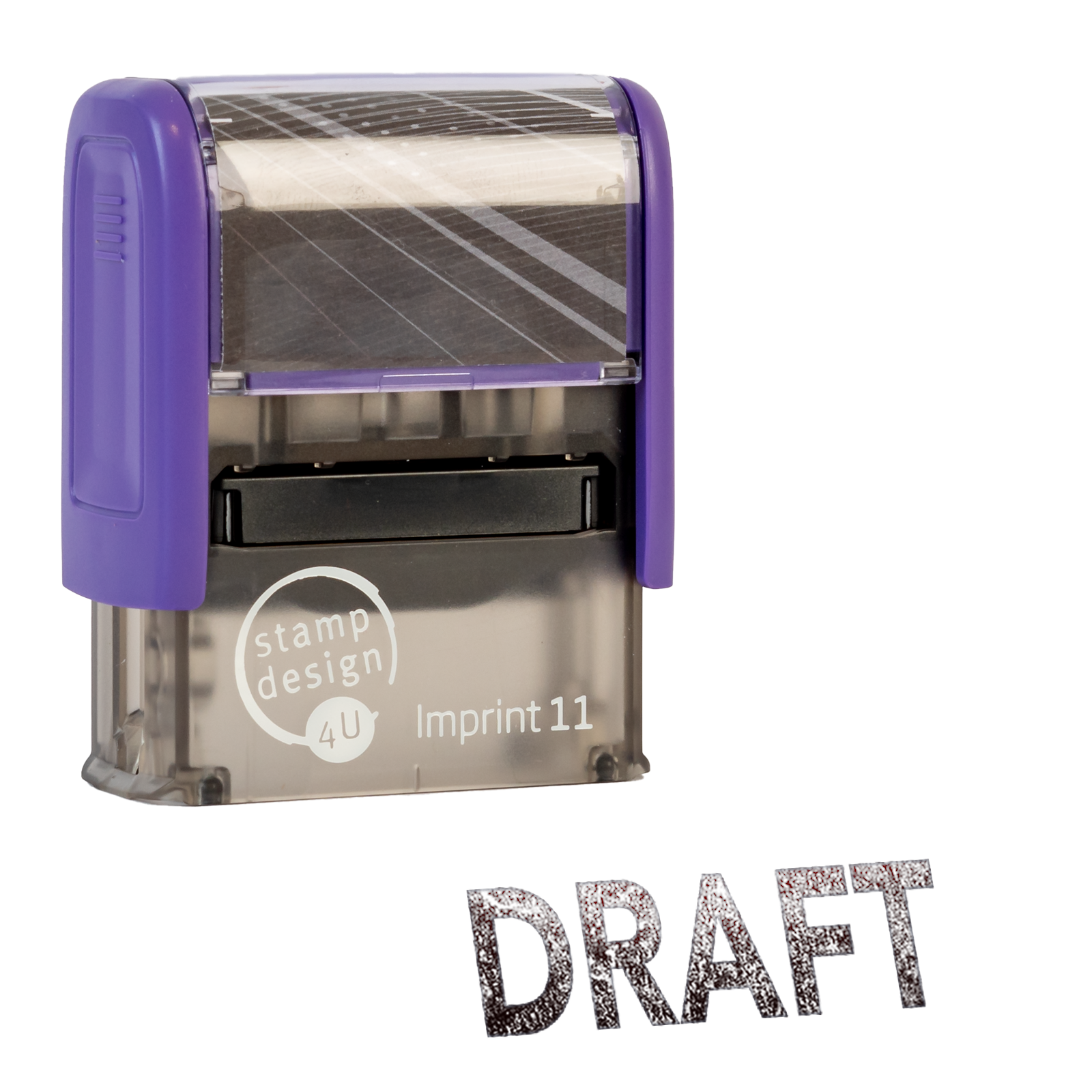 SD4U Imprint 11 DRAFT Word Stamp in 5 Ink Colours | 38 x 14mm – Stamp ...